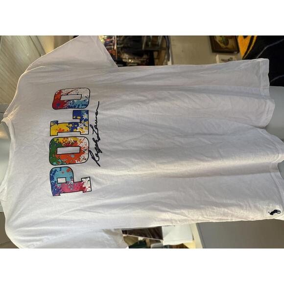Ralph Lauren | Shirts | Mens Polo Ralph Lauren Rainbow Paint Splatter ...